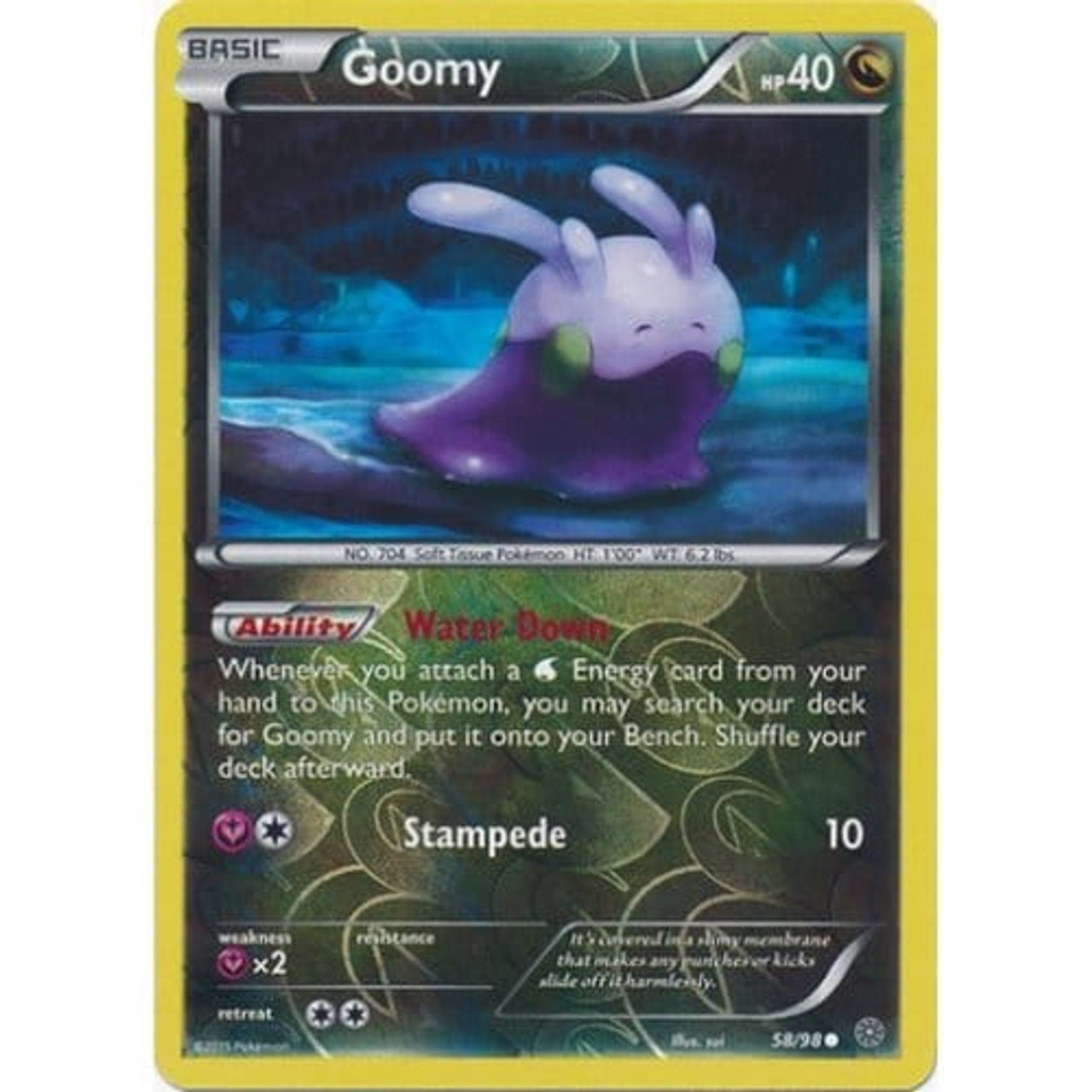 Goomy 58/98 XY Ancient Origins Reverse Holo Common Pokemon Card | Gogi ...