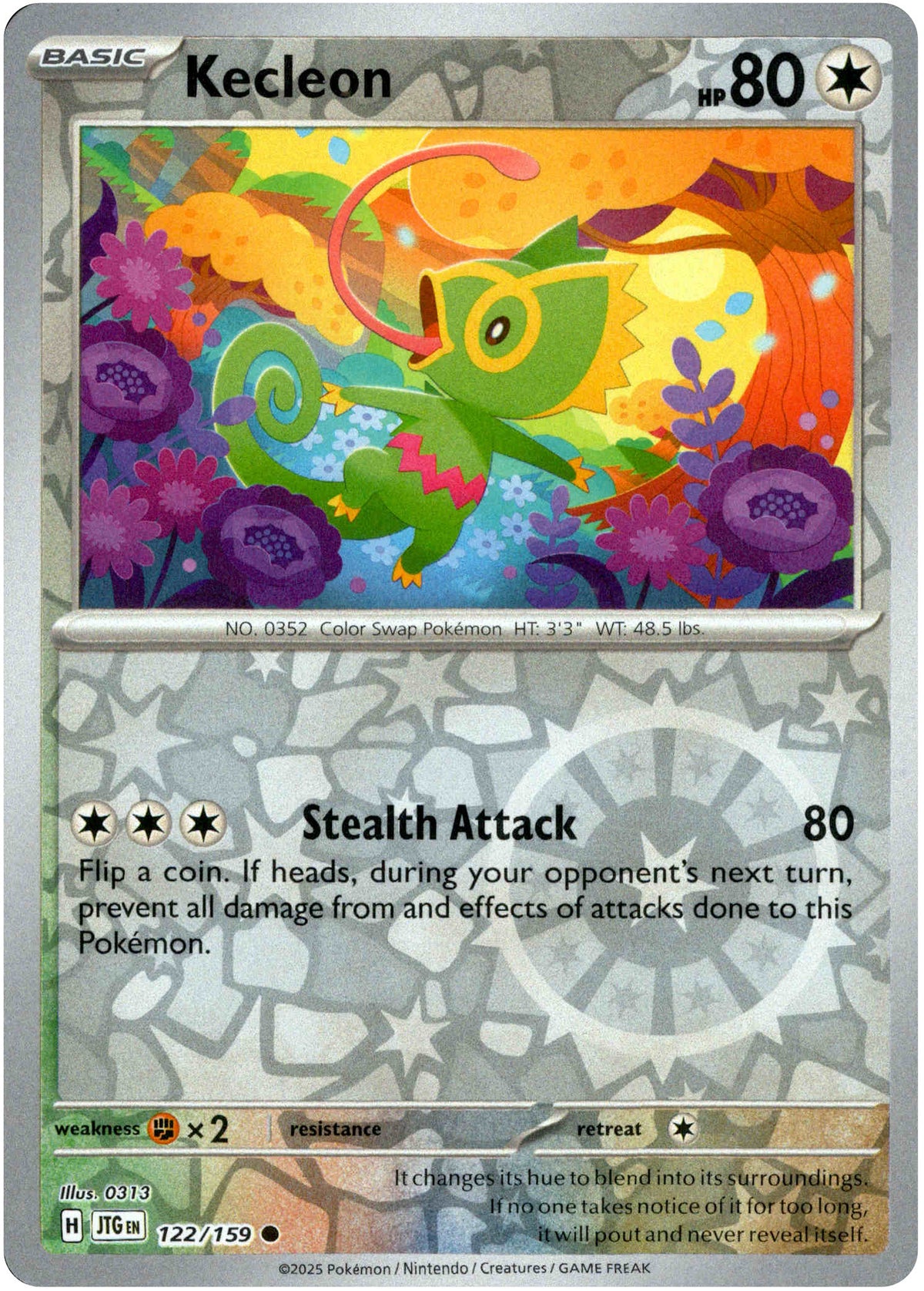 Kecleon 122/159 Scarlet and Violet Journey Together Reverse Holo Common ...