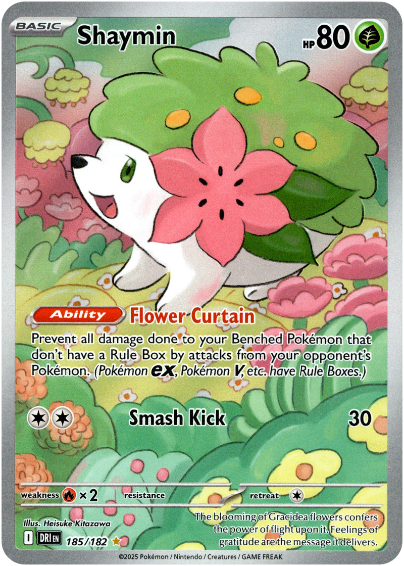 Shaymin 185/182 Scarlet and Violet Destined Rivals Illustration Rare ...
