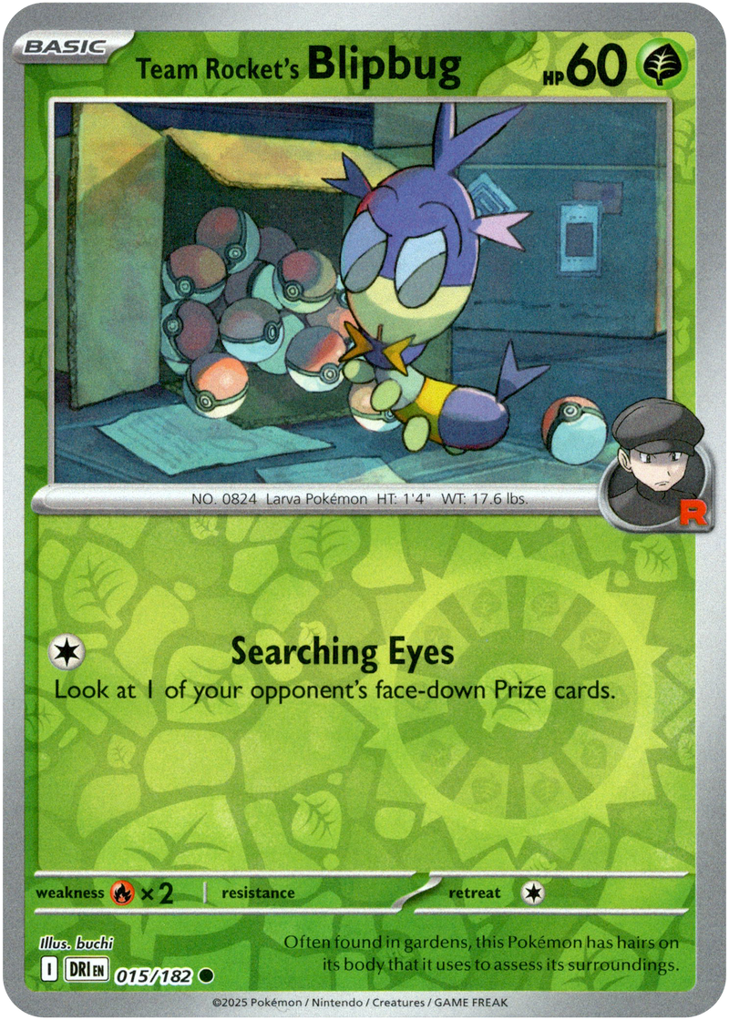 Team Rocket’s Blipbug 015/182 Scarlet and Violet Destined Rivals ...